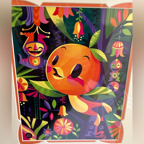 Disney | Art | Jeff Granito Orange Bird Portrait | Poshmark